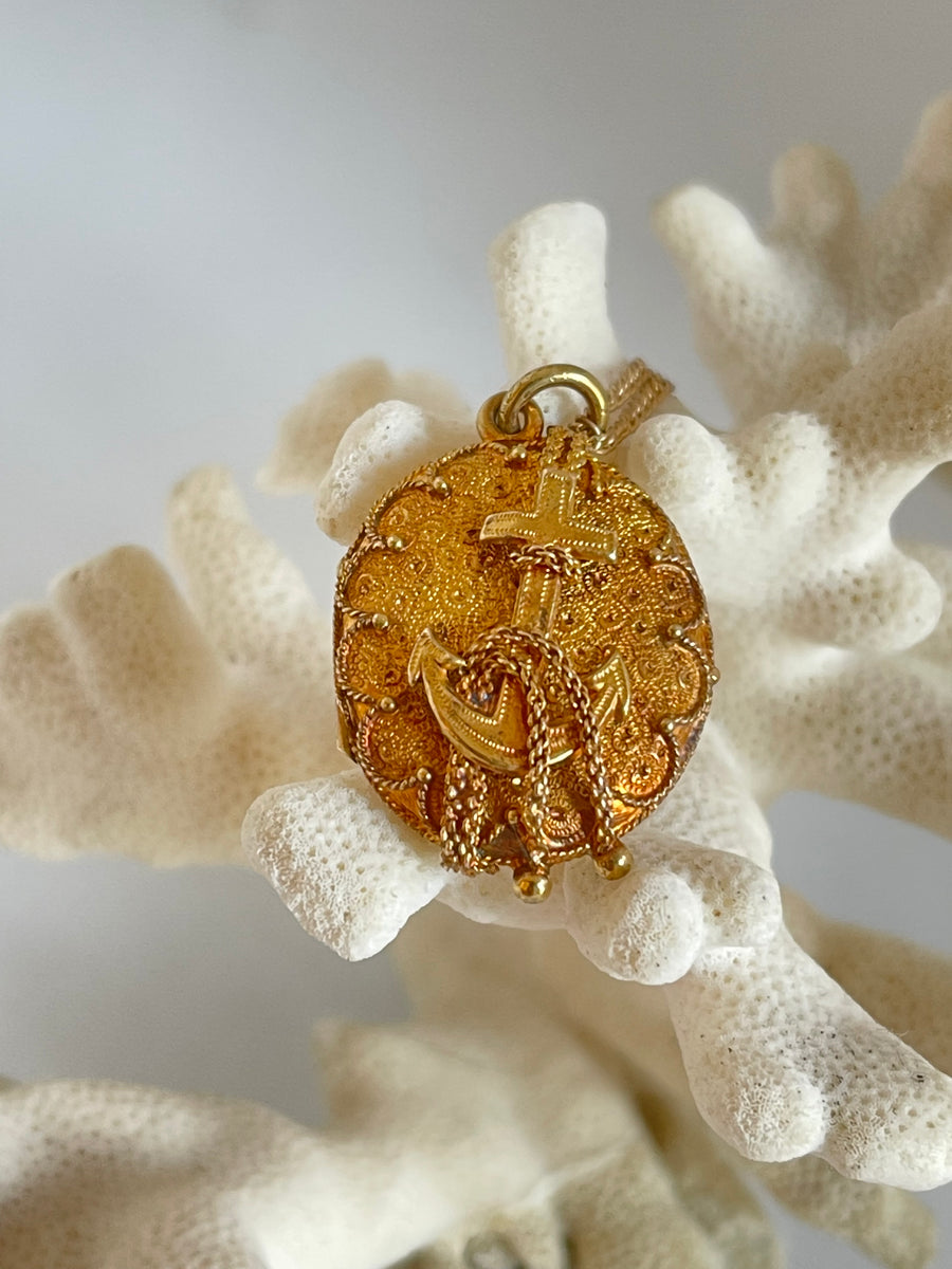 15ct Gold Anchor Locket Victorian – Kookaburra Antiques